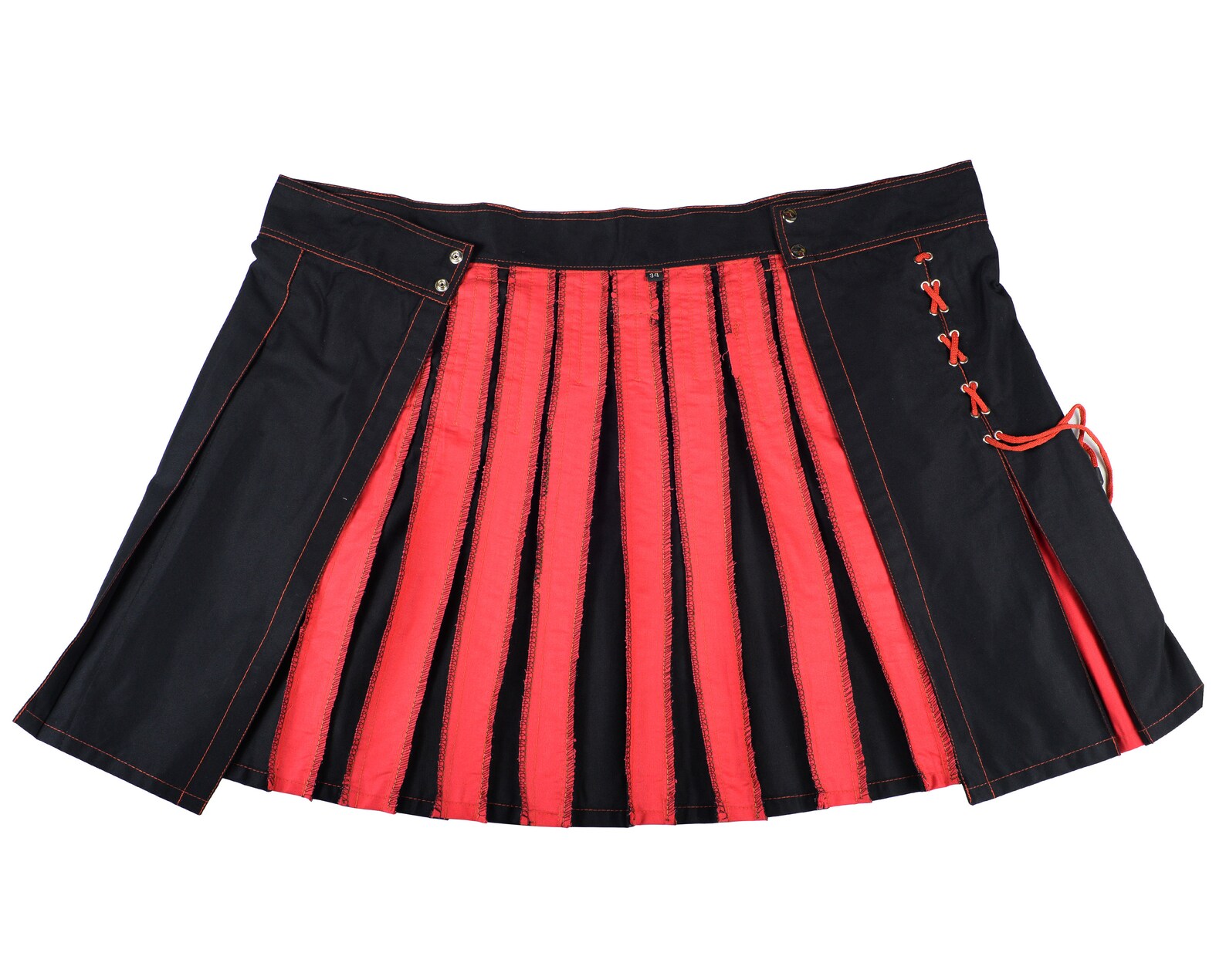 New Handmade Red and Black Hybrid Cotton Utility Kilt for Men | Etsy