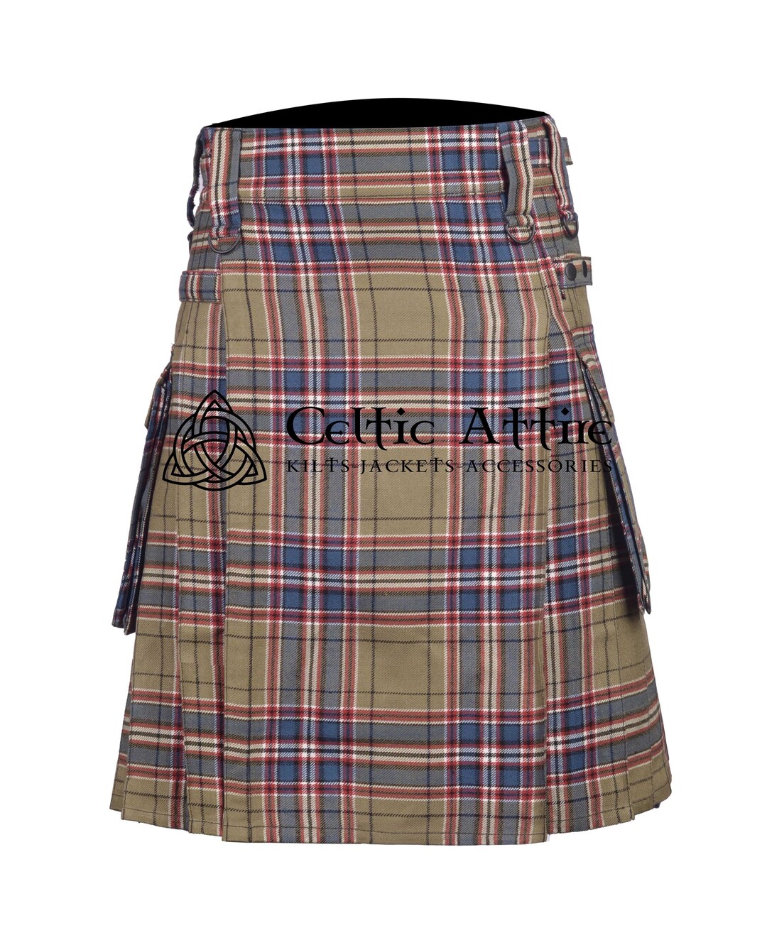 Macfarlane Ancient Hunting Weathered Tartan Utility Kilt - 16 Oz Modern ...