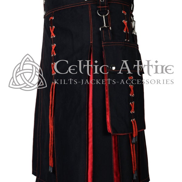 Red Kilt - Etsy