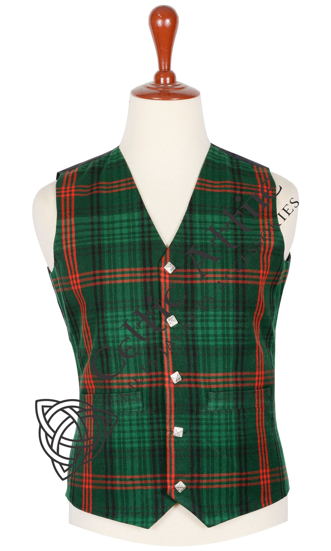 Choose Your Clan Tartan - Hand Made Traditional Scottish 5 Buttons ...