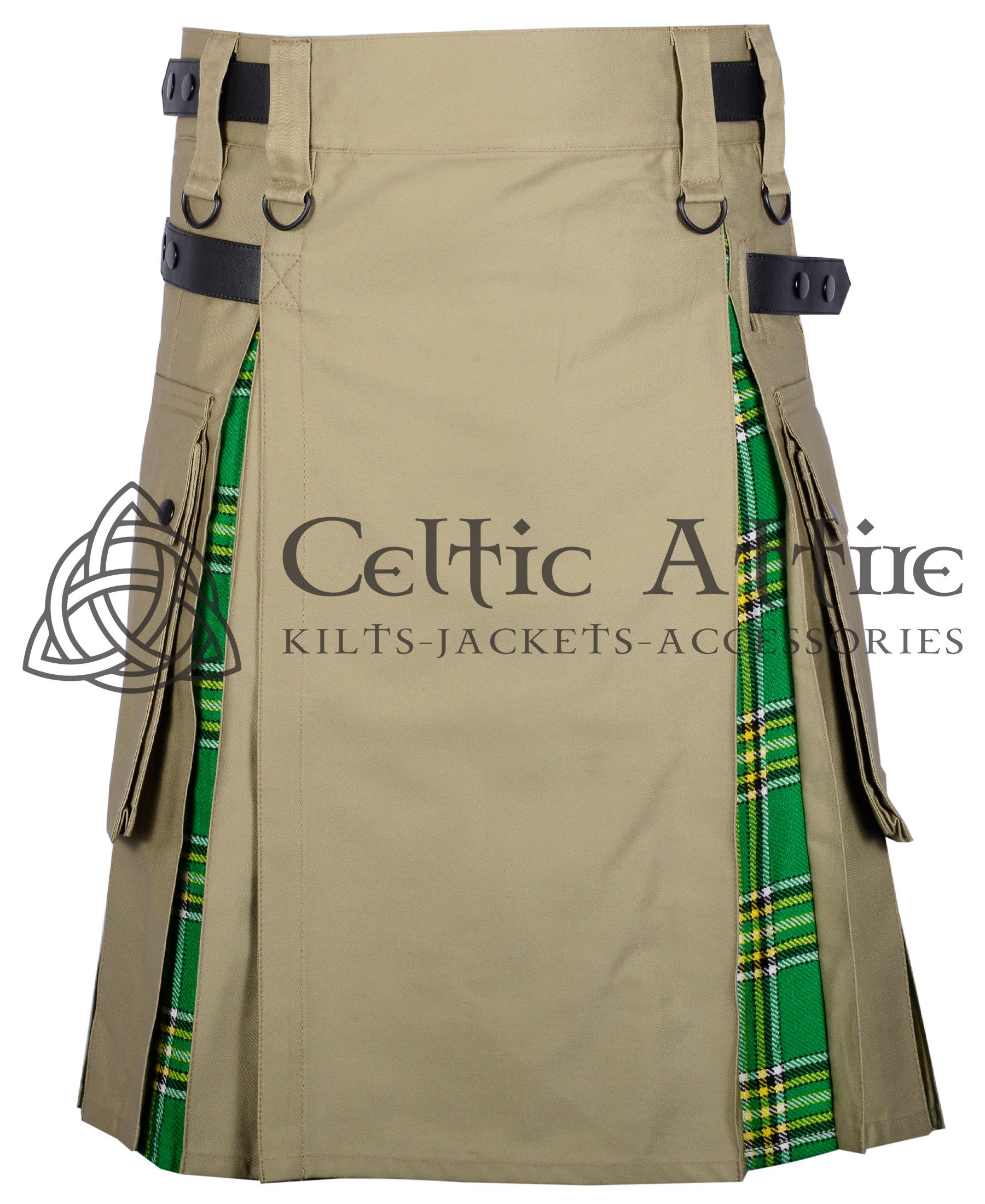 Scottish Hybrid UTILITY KILTS for Men - Heavy Cotton With Tartan Under ...