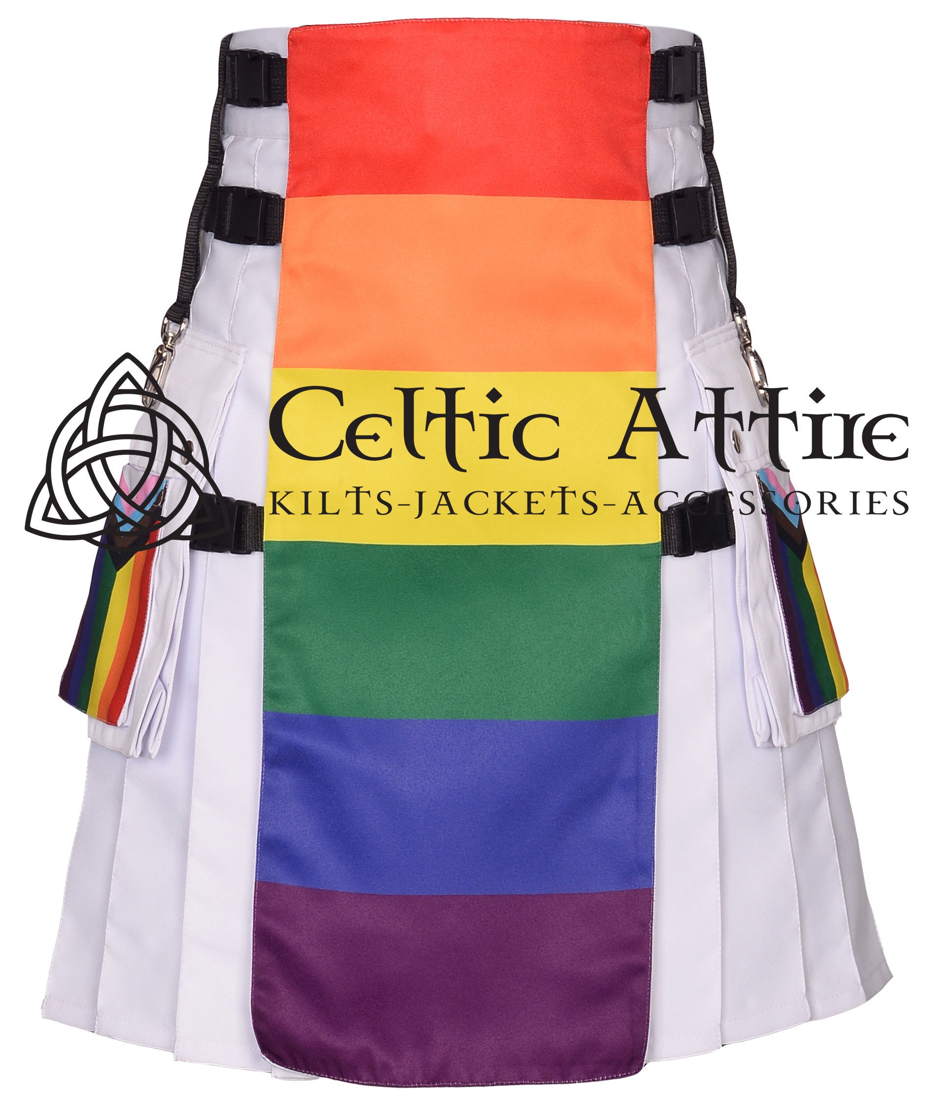 LGBTQ Pride Kilt Scottish Utility Cotton Kilt Gay Pride - Etsy