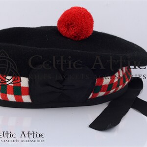 Premium - Made to Order - Scottish Balmoral Hat - Kilt Hat - With Diced ...