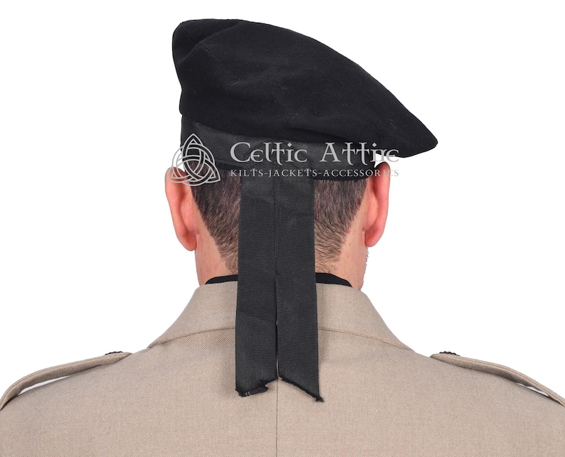 Irish Caubeen Beret Hat - Balmoral Hat French Beret Glengarry Bonnet ...