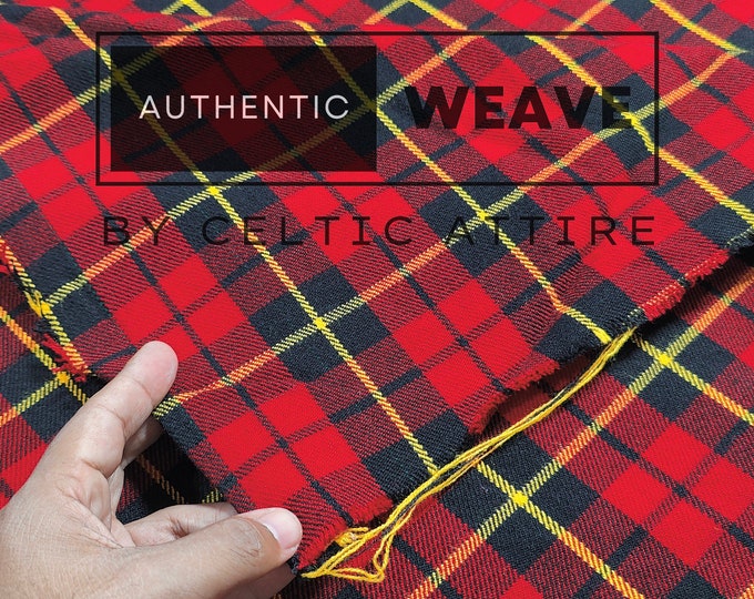 Wallace Fabric Wallace Clan Tartan 3 by Weavingmajor Wallace Red Black ...