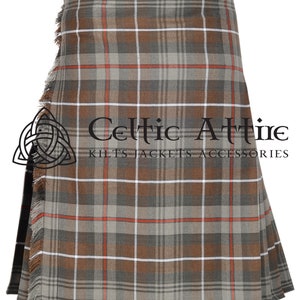 Mackenzie Weathered Tartan 8 Yard Scottish Kilt for Men - 16 Oz Home ...