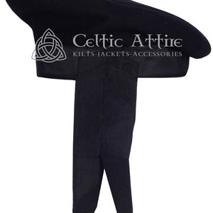 Irish Caubeen Beret Hat - Balmoral Hat French Beret Glengarry Bonnet ...