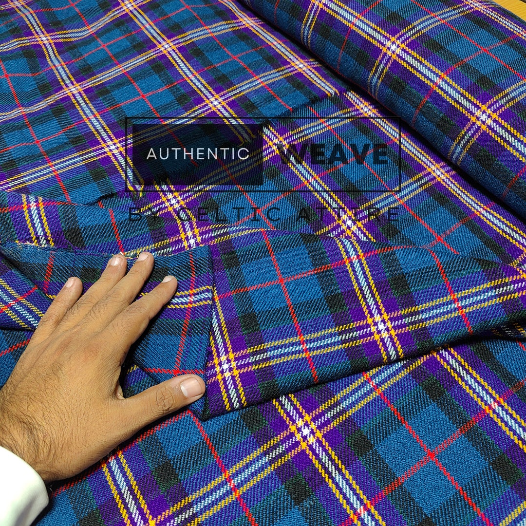 Masonic Tartan Fabric - 16 Oz Acrylic Scottish Tartan - Machine ...