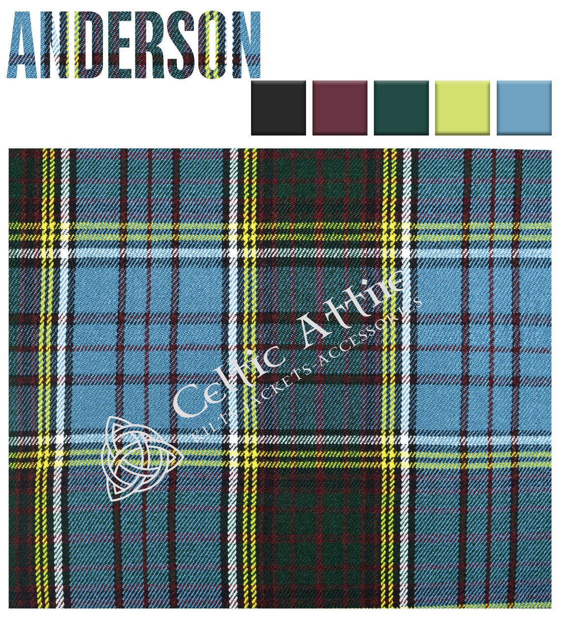 Anderson Tartan Fabric 16 Oz Acrylic Scottish Tartan - Etsy