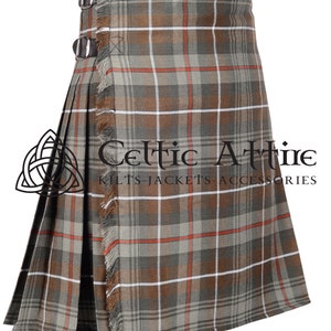Mackenzie Weathered Tartan 8 Yard Scottish Kilt for Men - 16 Oz Home ...