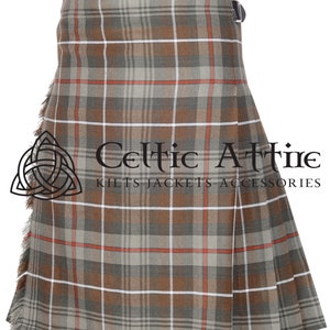 Mackenzie Weathered Tartan 8 Yard Scottish Kilt for Men - 16 Oz Home ...