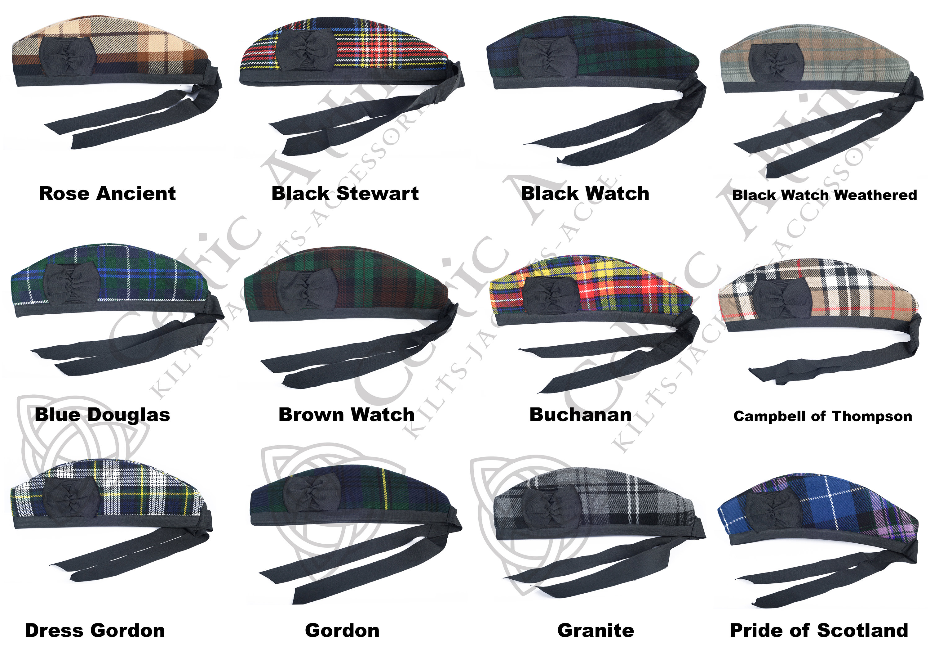 Scottish Glengarry Hat Highlander Military Bonnet Cap | Etsy