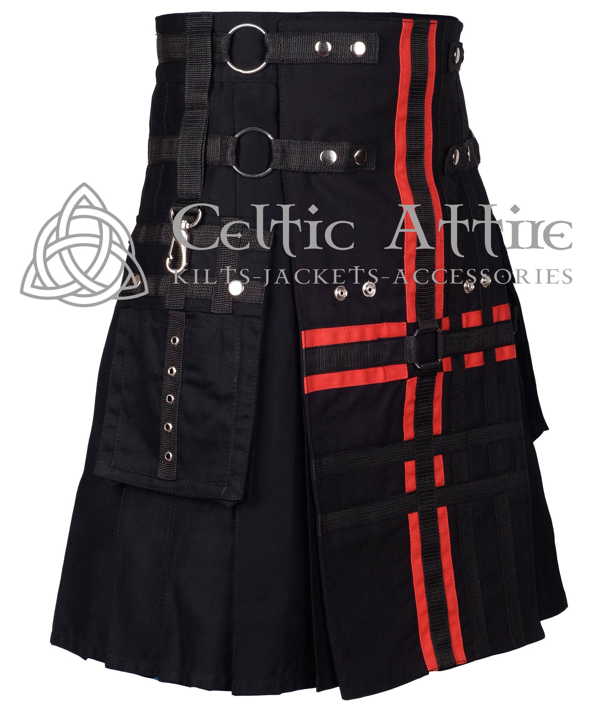 Premium Handmade - Tactical Utility Kilt - Deluxe Heavy Duty Kilt ...