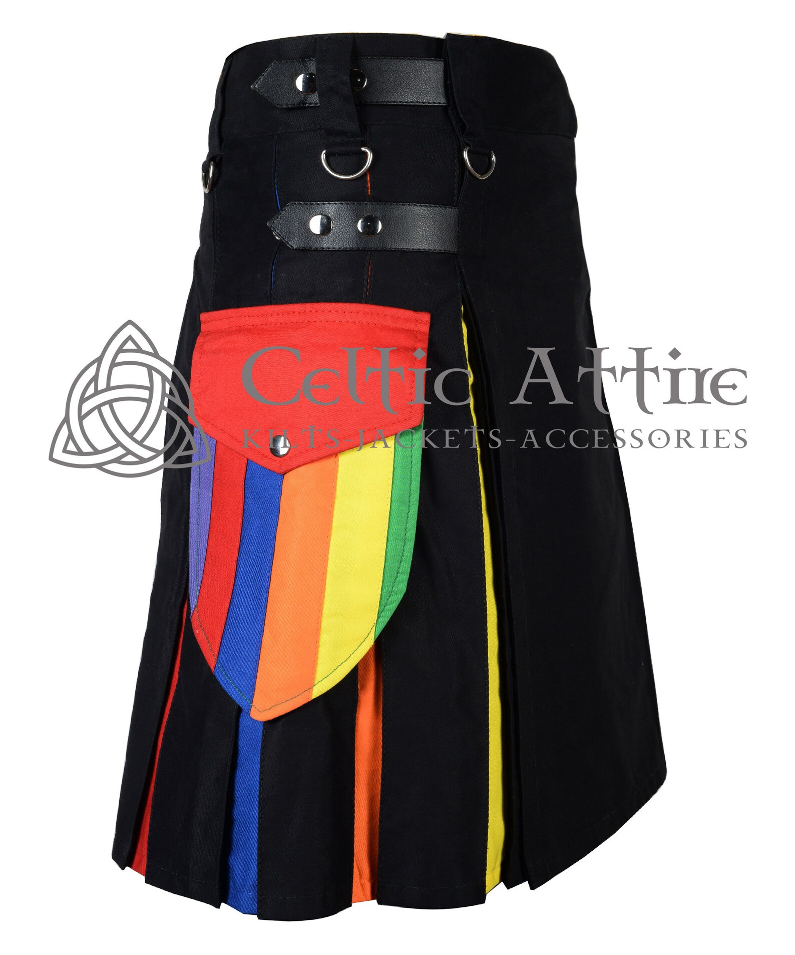 Cotton Utility Kilt LGBTQ Pride Colors Hybrid Kilt LGBT - Etsy