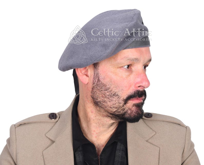 Irish Caubeen Beret Hat - Balmoral Hat French Beret Glengarry Bonnet ...