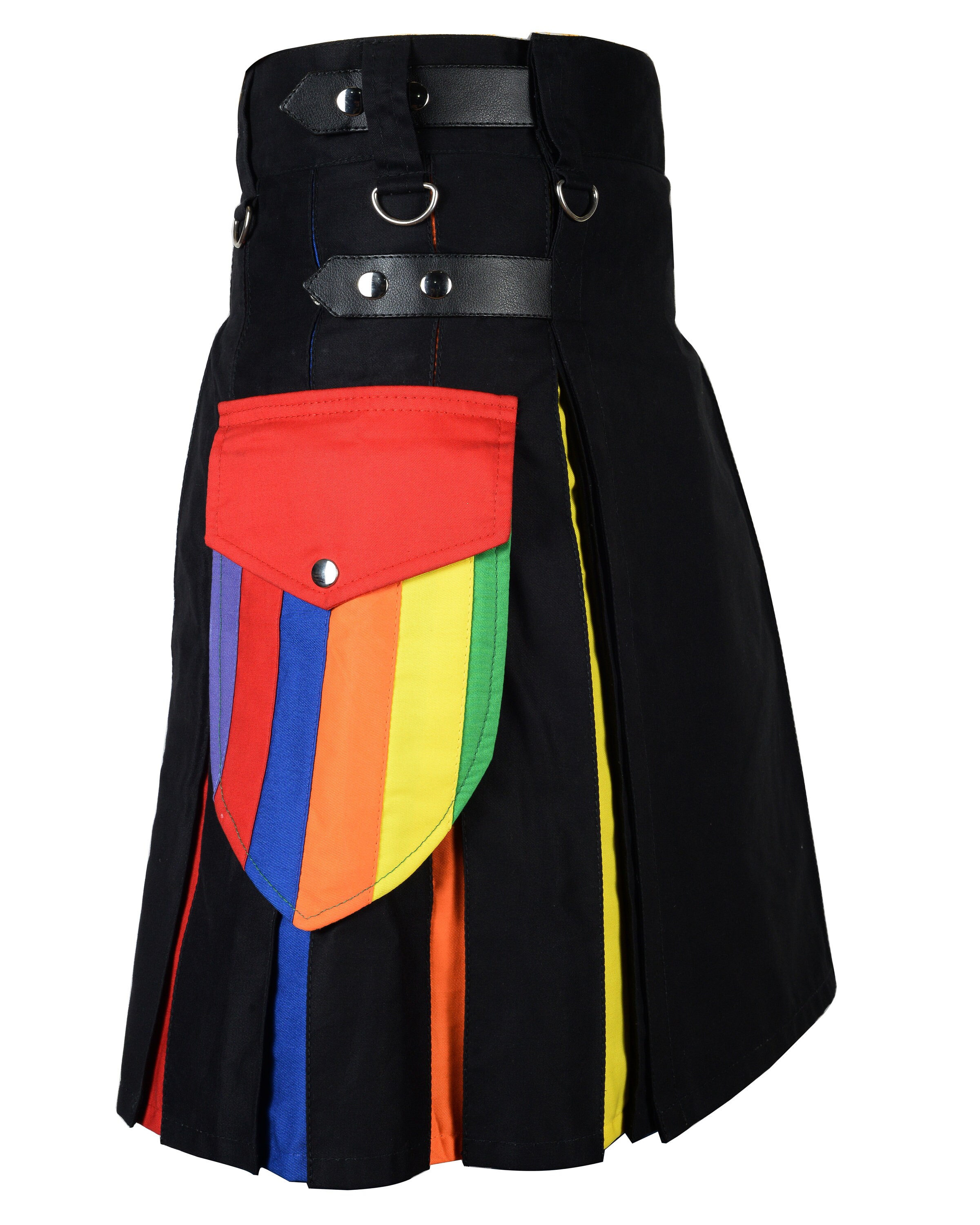 Cotton Utility Kilt LGBTQ Pride Colors Hybrid Kilt LGBT | Etsy