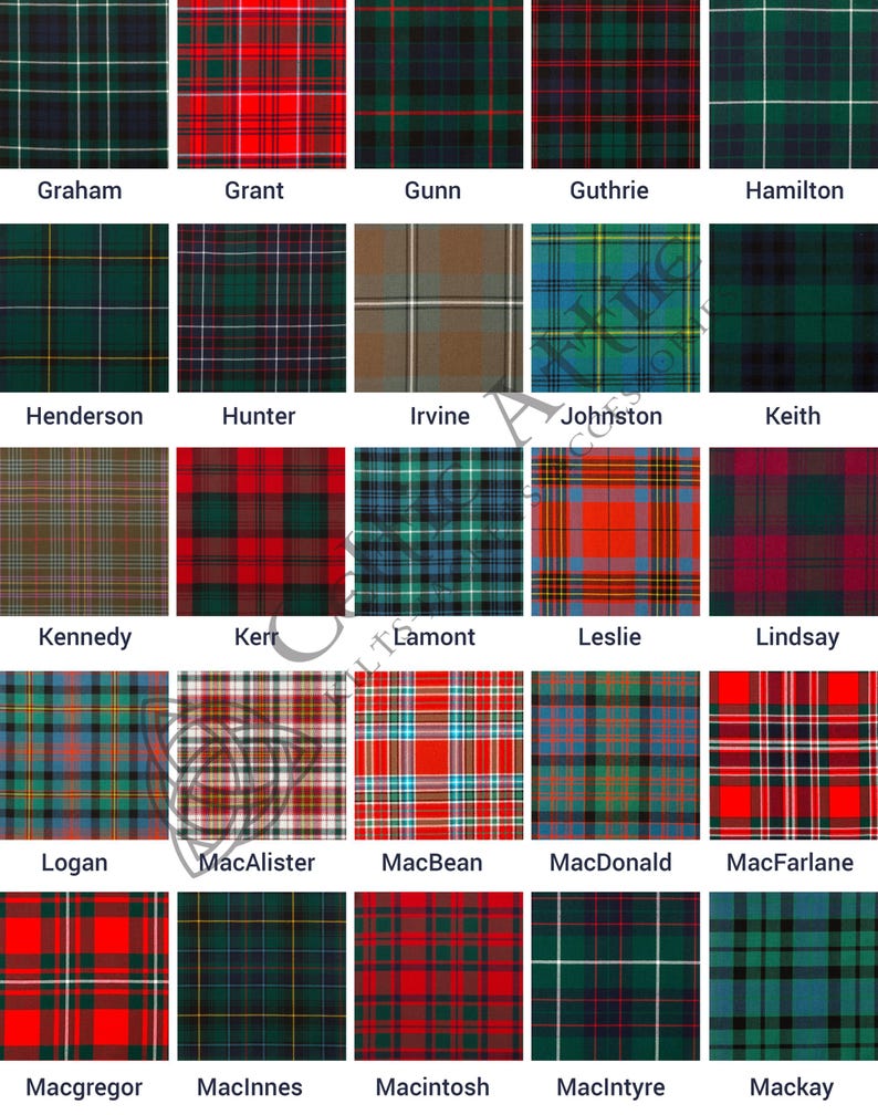 Scottish Tartan Kilted Skirt for Women - 270 Clan Tartans - Made to ...