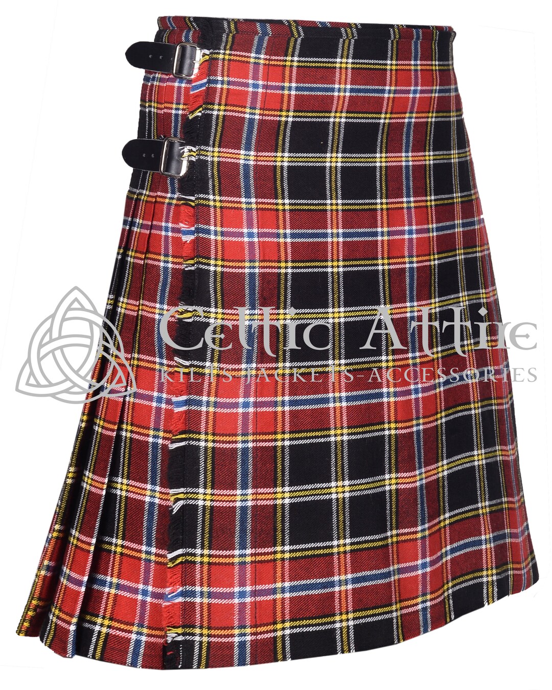 Norwegian Knights Tartan 8 Yard Kilt - Premium Handmade - Made to Order ...