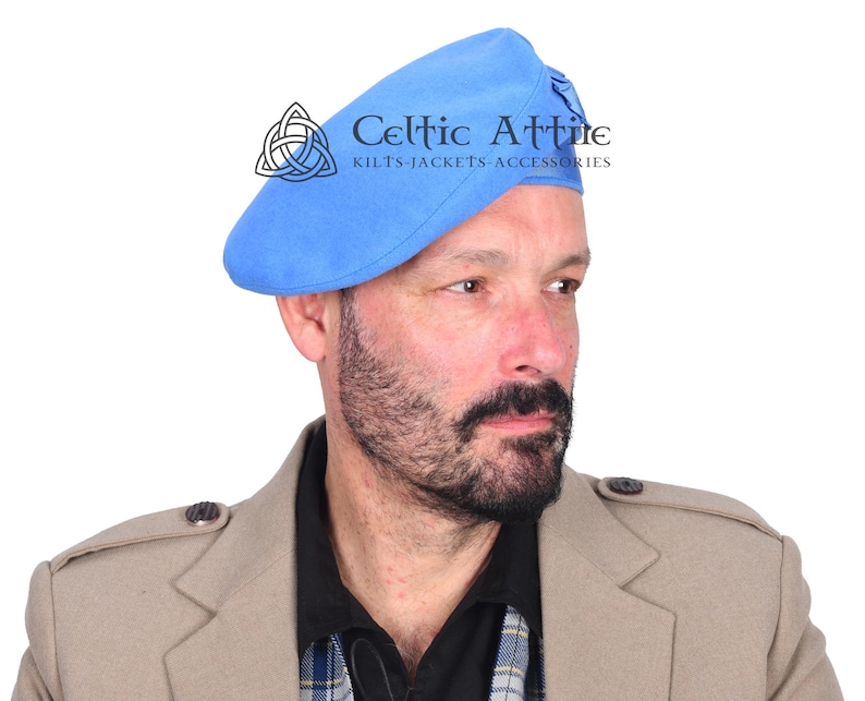 Irish Caubeen Beret Hat - Balmoral Hat French Beret Glengarry Bonnet ...