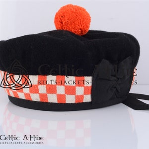 Premium - Made to Order - Scottish Balmoral Hat - Kilt Hat - With Diced ...