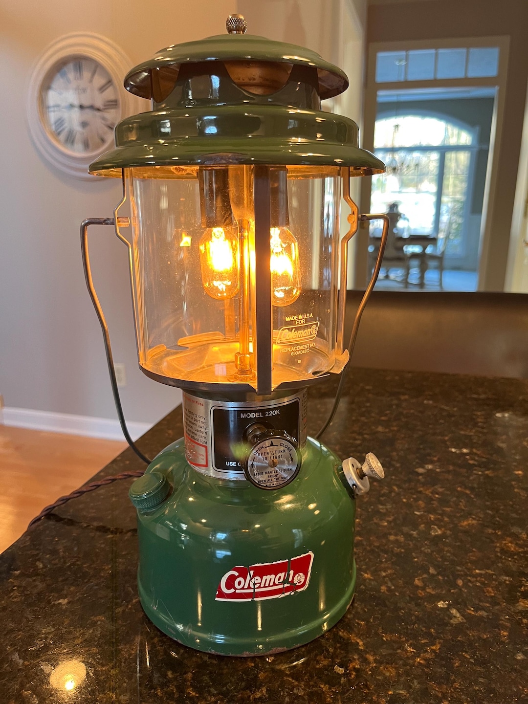 Electric Dimmable Vintage Coleman Lantern Repurposed Into Electric ...