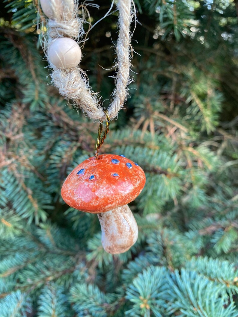 Mushroom Car Charm Ornament - Etsy