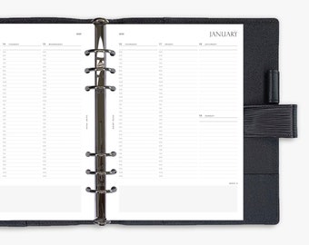 2024 Weekly Planner Inserts horizontal PRINTED Week on Two Pages ...
