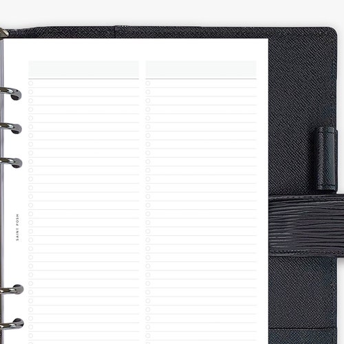 Lined Notes PRINTED Planner Inserts & Agenda Refill - Etsy