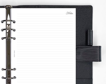 Lined Notes PRINTED Planner Inserts & Agenda Refill | Etsy