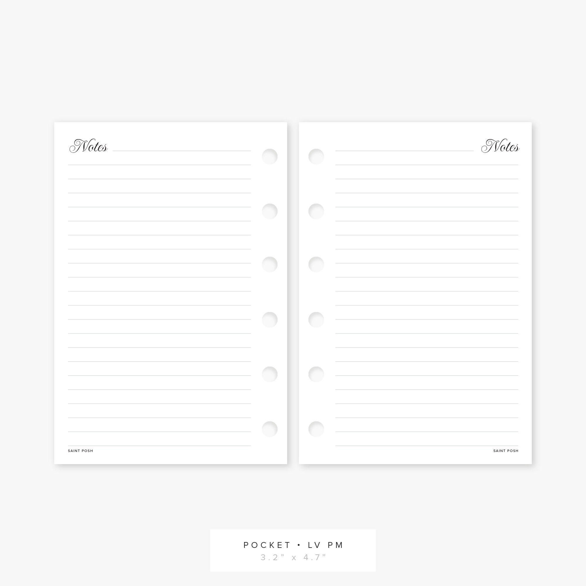 Classic Notes PRINTED Planner Inserts & Agenda Refill - Etsy