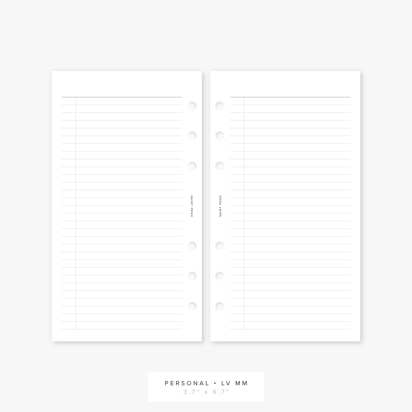 Lined Notes PRINTED Planner Inserts & Agenda Refill - Etsy