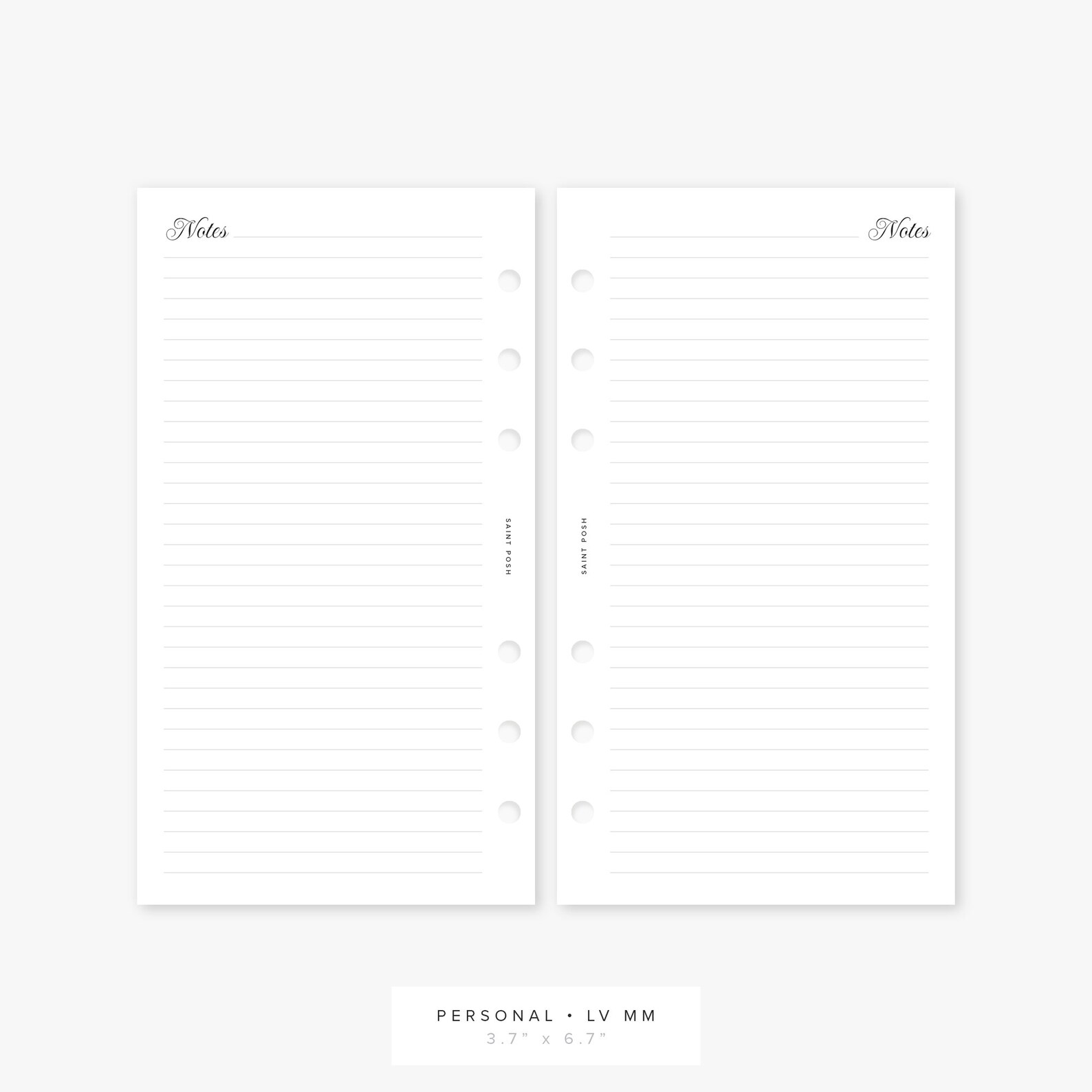 Classic Notes PRINTED Planner Inserts & Agenda Refill - Etsy