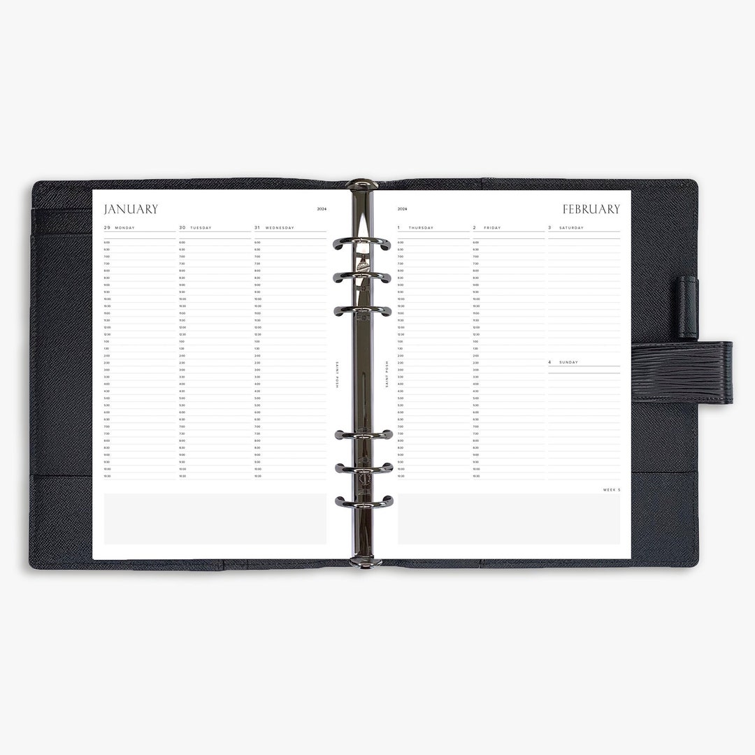 2024 Weekly Planner Inserts vertical PRINTED Week on Two Pages Planner ...