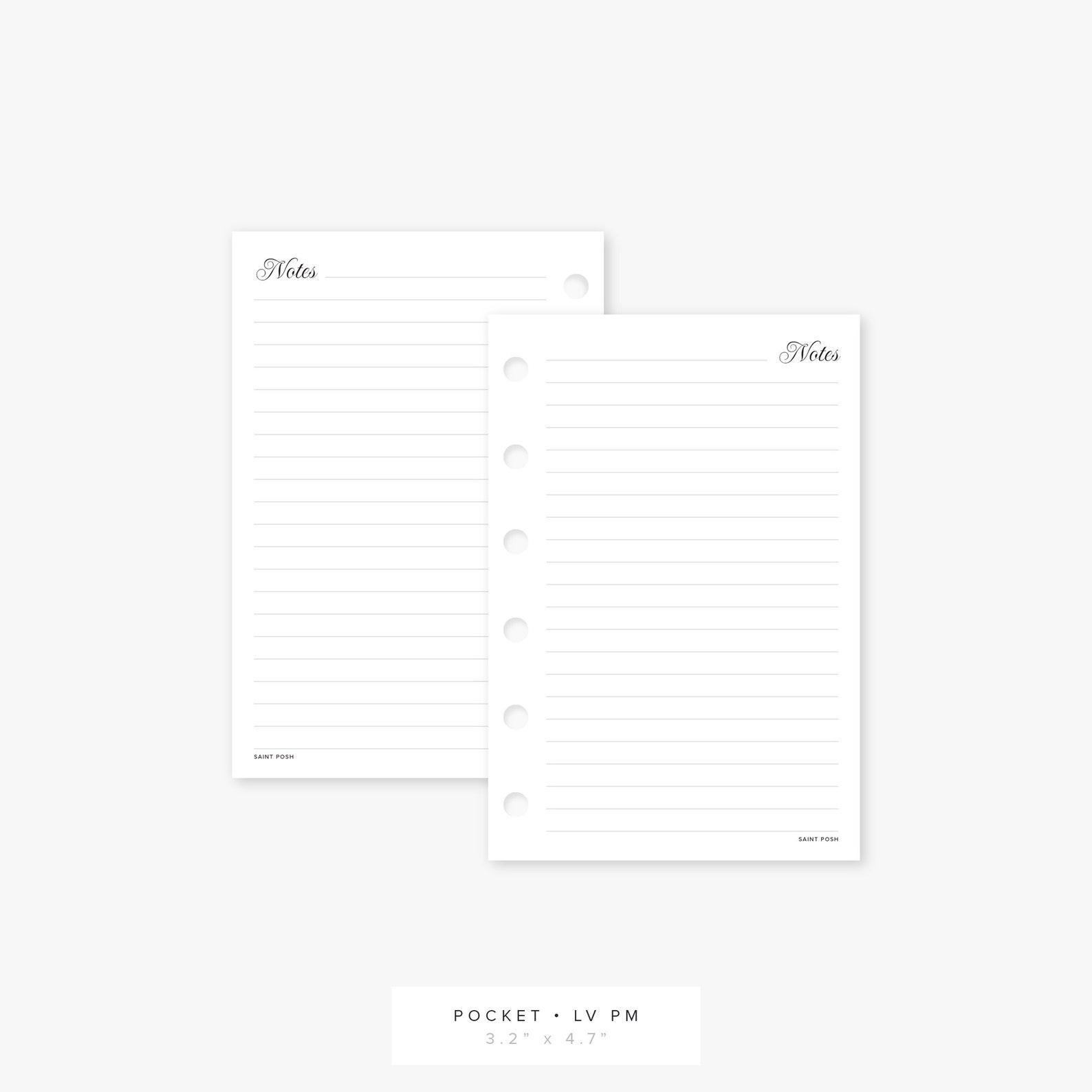 Classic Notes PRINTED Planner Inserts & Agenda Refill | Etsy