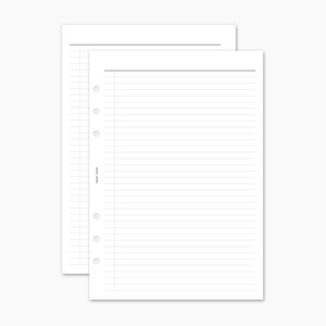 Lined Notes PRINTED Planner Inserts & Agenda Refill | Etsy