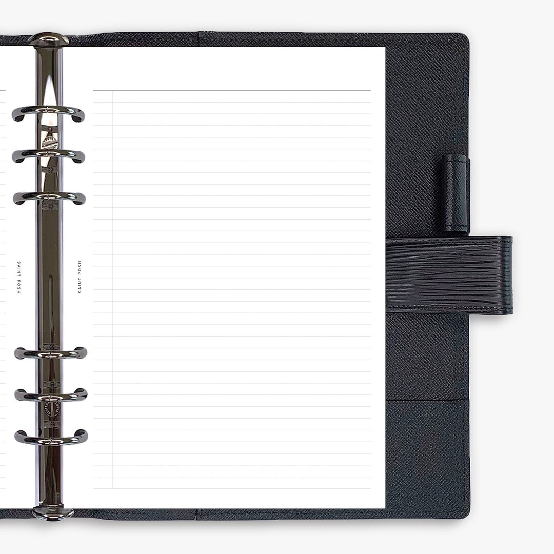 Lined Notes - PRINTED - Planner Inserts & Agenda Refill - A5 / Personal ...