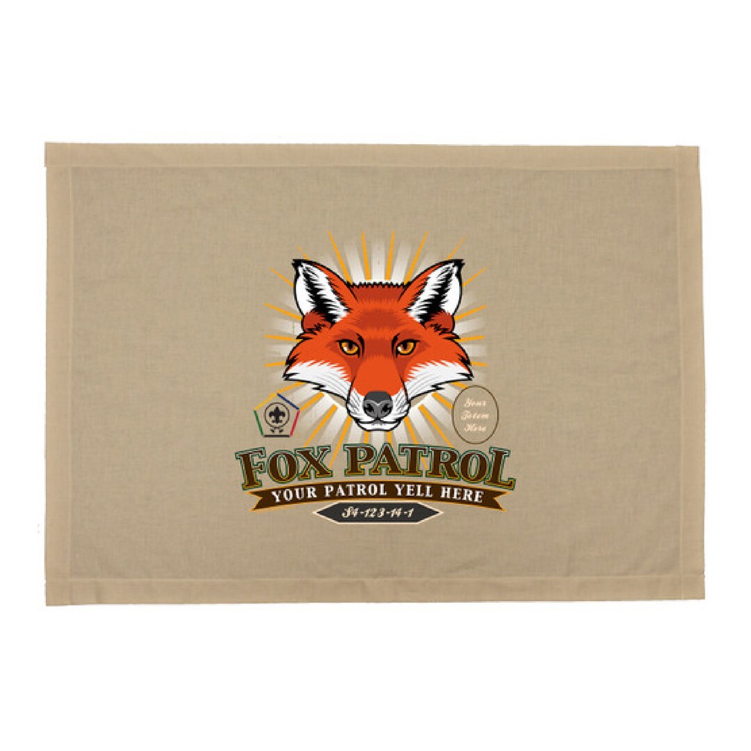 Custom Fox Wood Badge Star Burst Patrol Flag SP DP5102 - Etsy