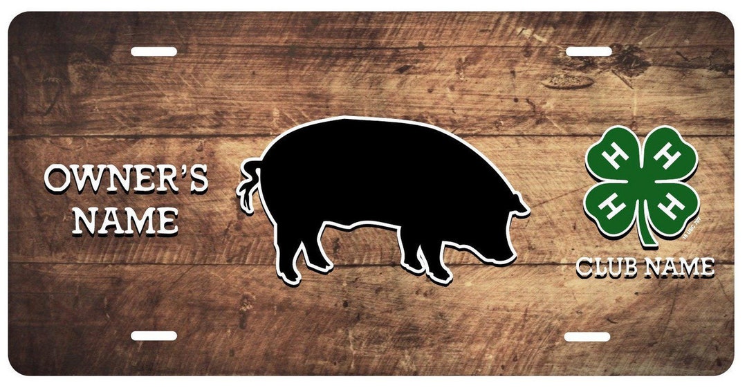 4-H Stall Tag Wood Grain Design SP7692 - Etsy