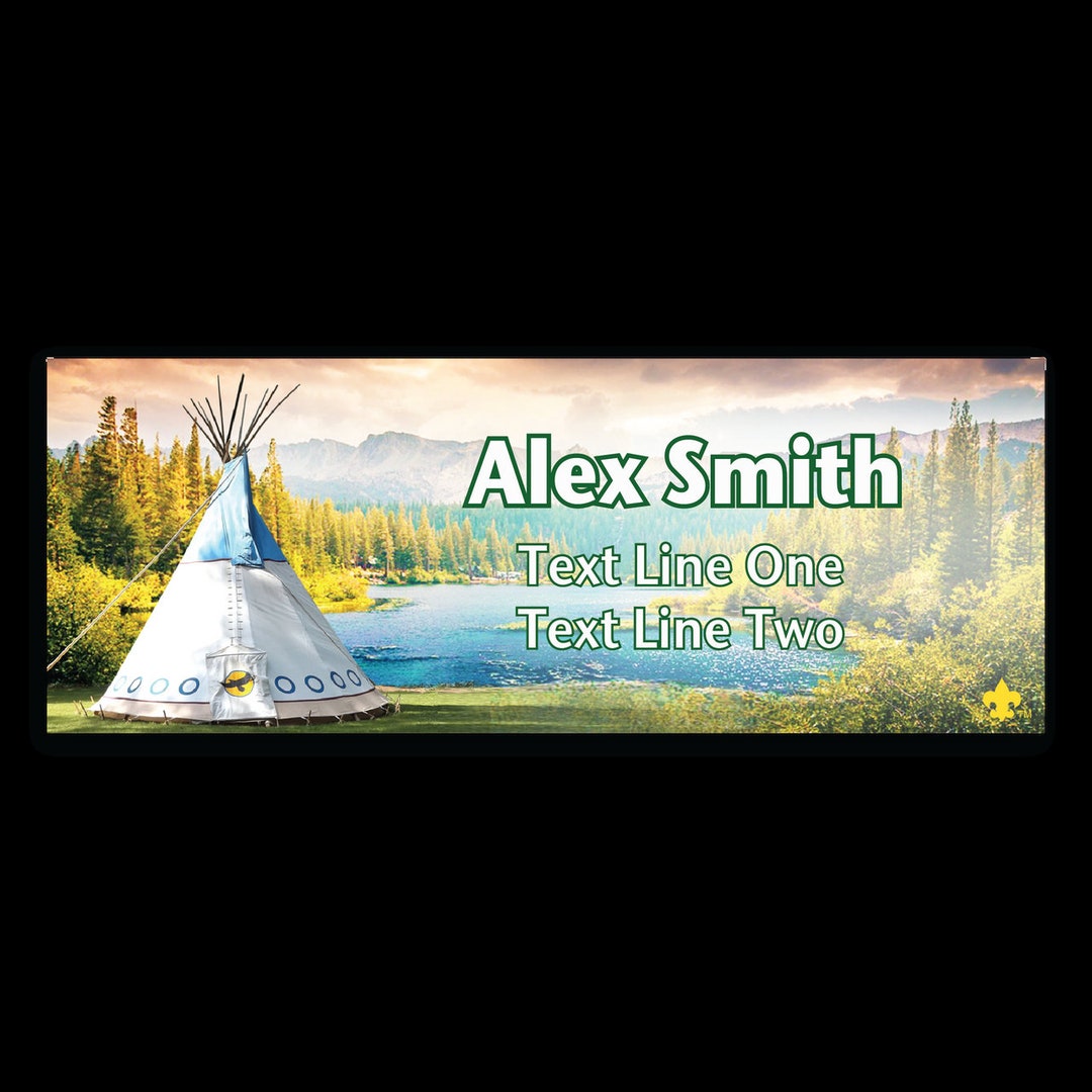 Native American Tipi Name Tag - Etsy