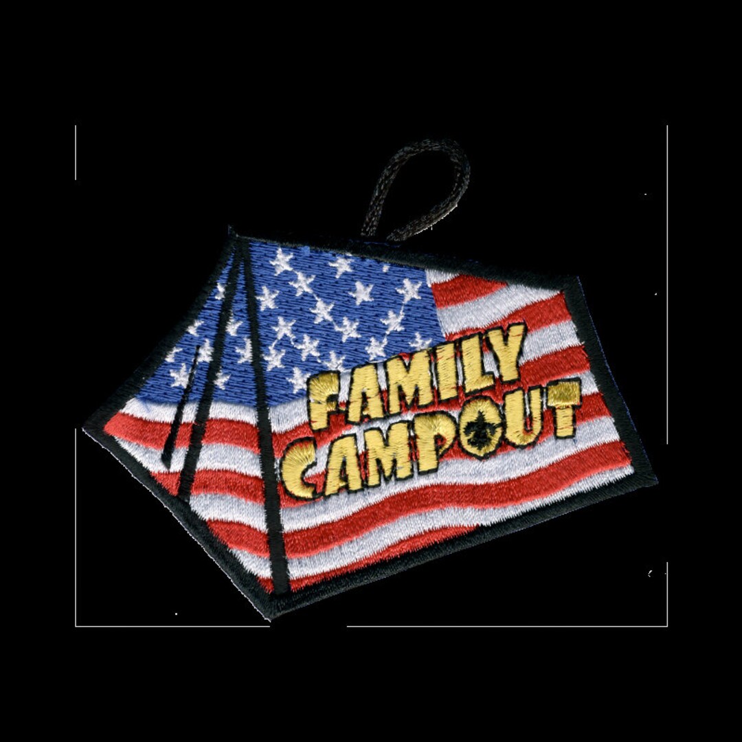 Family Campout Patch Flag Tent - Etsy