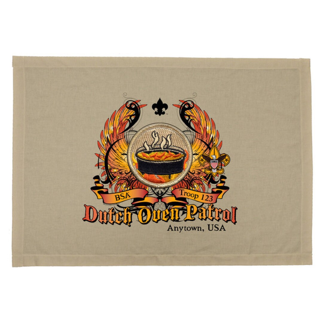 Custom Dutch Oven Patrol Patch Flag With Colored Wings SP5769 - Etsy