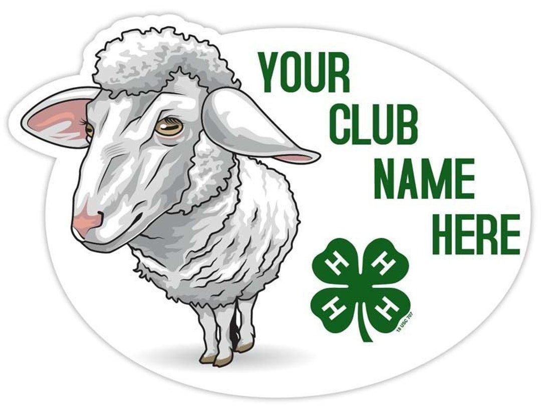 Sheep 4-H Sticker SP7645 - Etsy