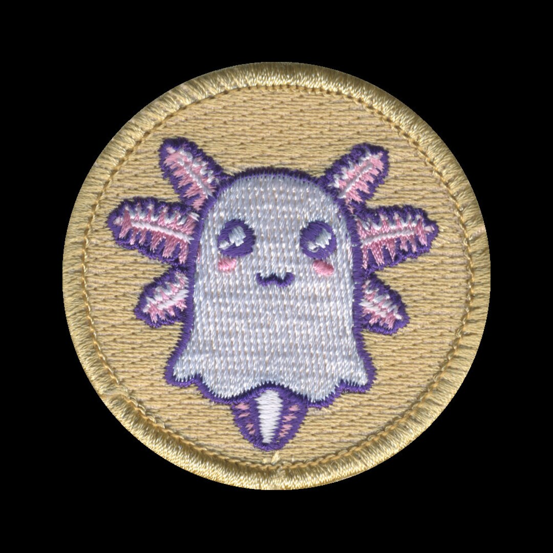 Axolotl Ghost Patrol Patch - Etsy