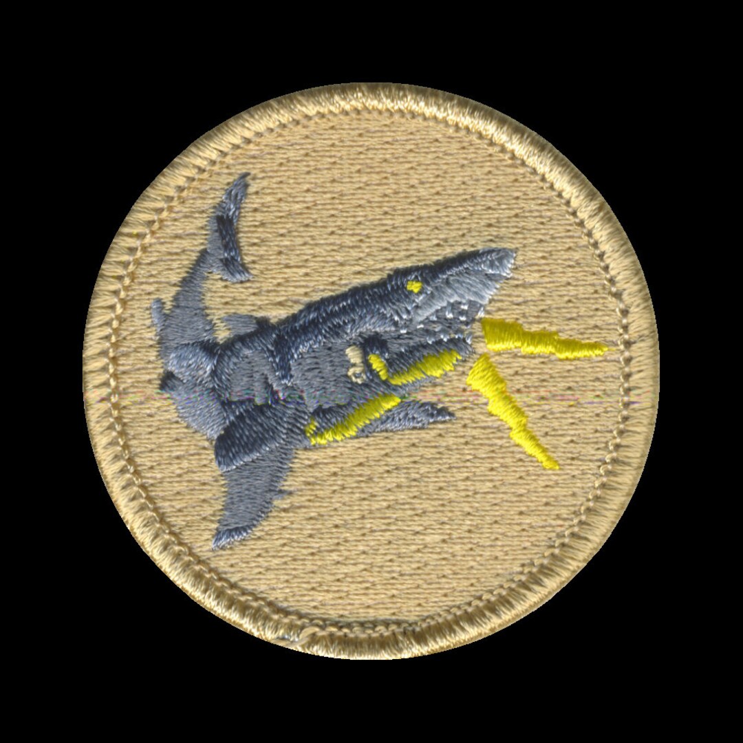 Lightning Breathing Robotic Shark Patrol Patch - Etsy