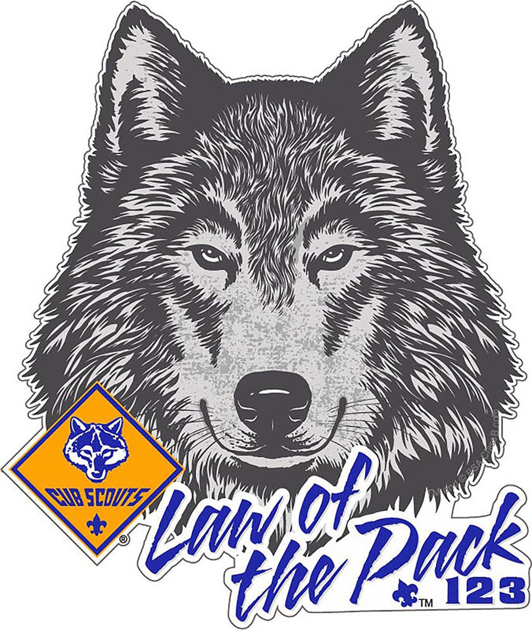 Cub Scout Pack Sticker 8 Pack Akela Law of the Pack SP5418 - Etsy