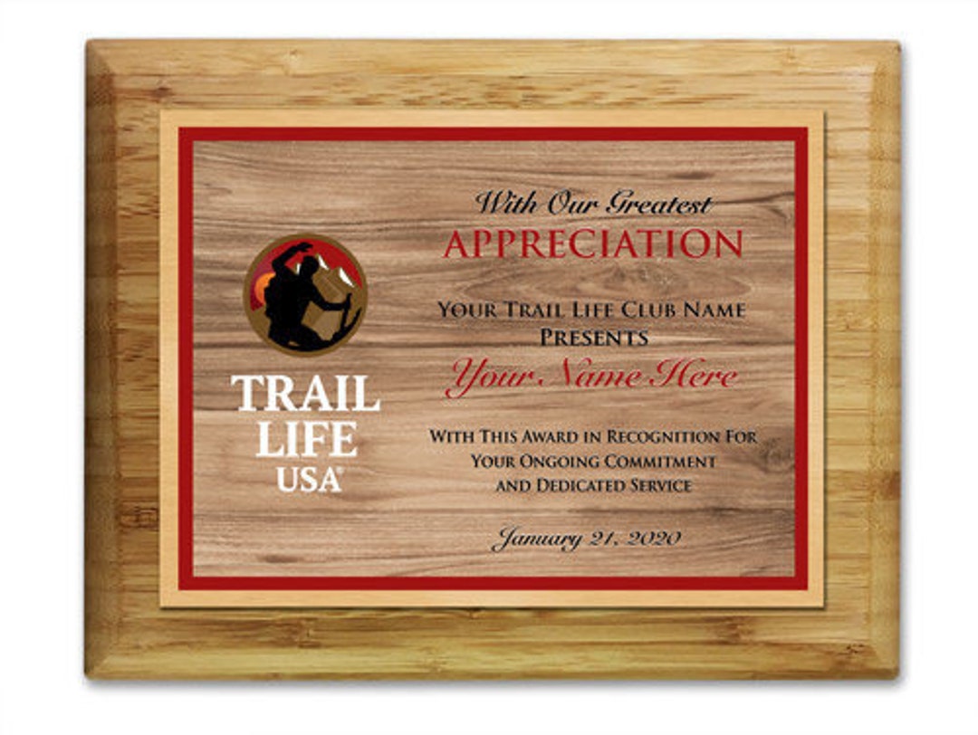 Trail Life USA Wood Plaque – TLUSA Logo Wood Grain Horizontal - Etsy