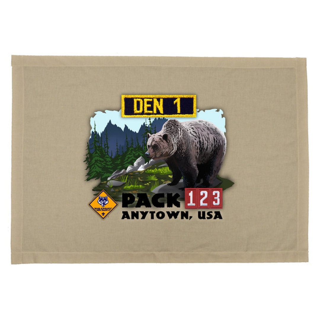Bear Cub Scout Den Flag Realistic SP5925 - Etsy