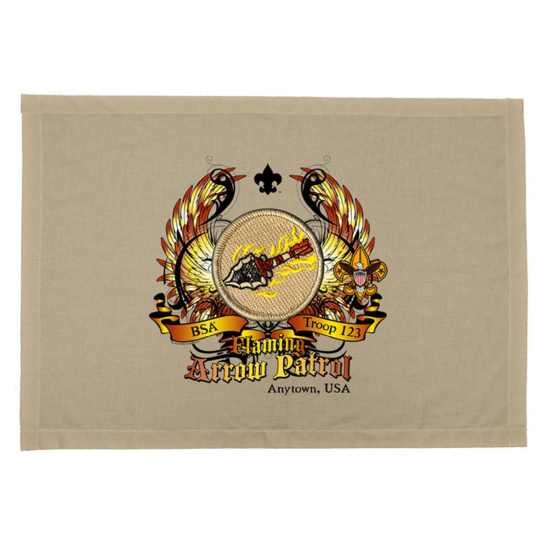 Custom Flaming Arrow Patrol Patch Flag With Colored Wings SP5780 - Etsy