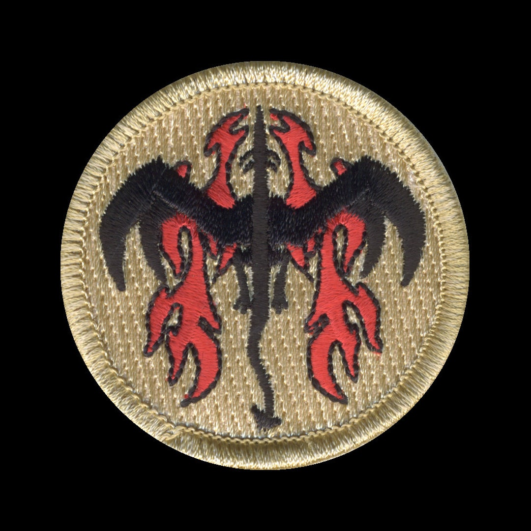 Black and Red Dragon Patrol Patch - Etsy