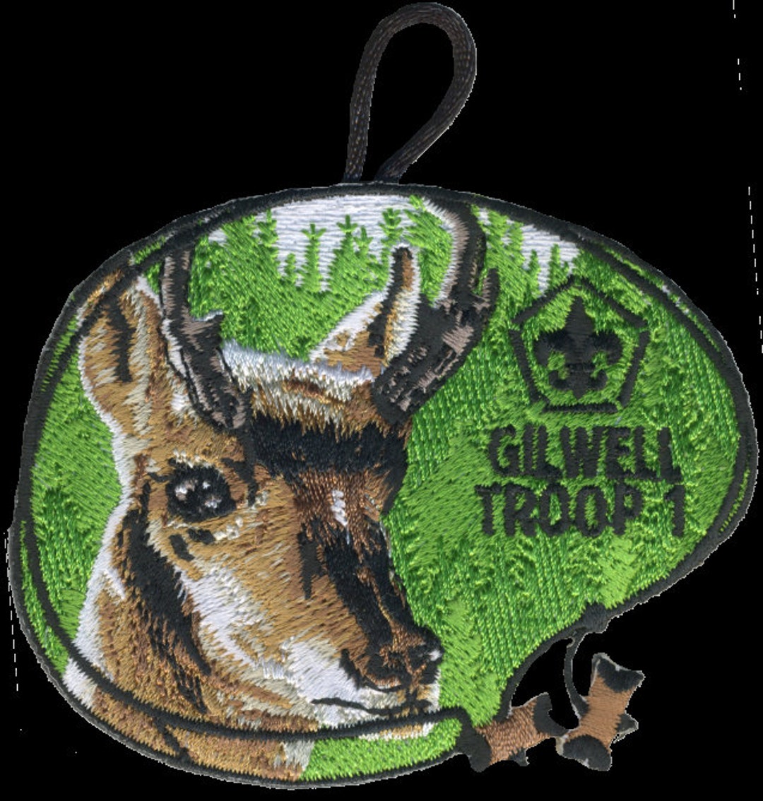 Wood Badge Antelope Critter With Beads Patch Gilwell Troop 1 - Etsy